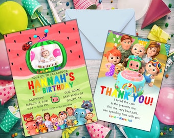 Coco Melon Thank You | Etsy