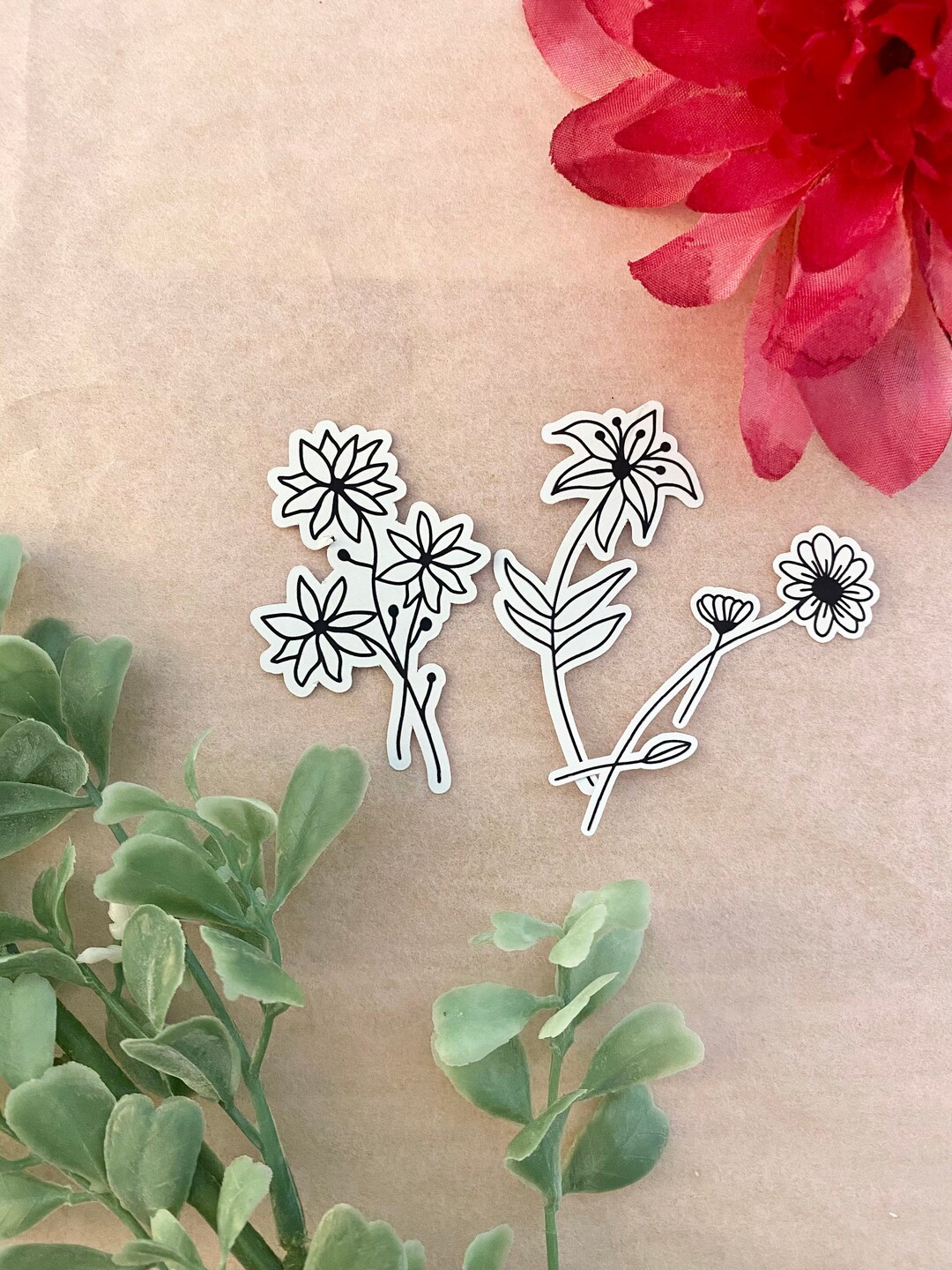 Birth Flower Stickers - Flowers for Every Month - Custom Birth Flower ...