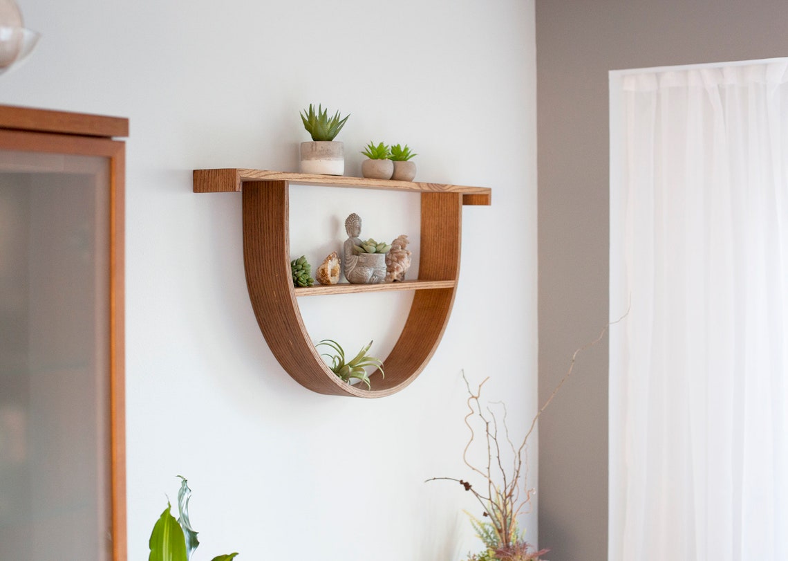 Omega Half Circle Shelf. Floating Wall Shelf. Modern Design - Etsy