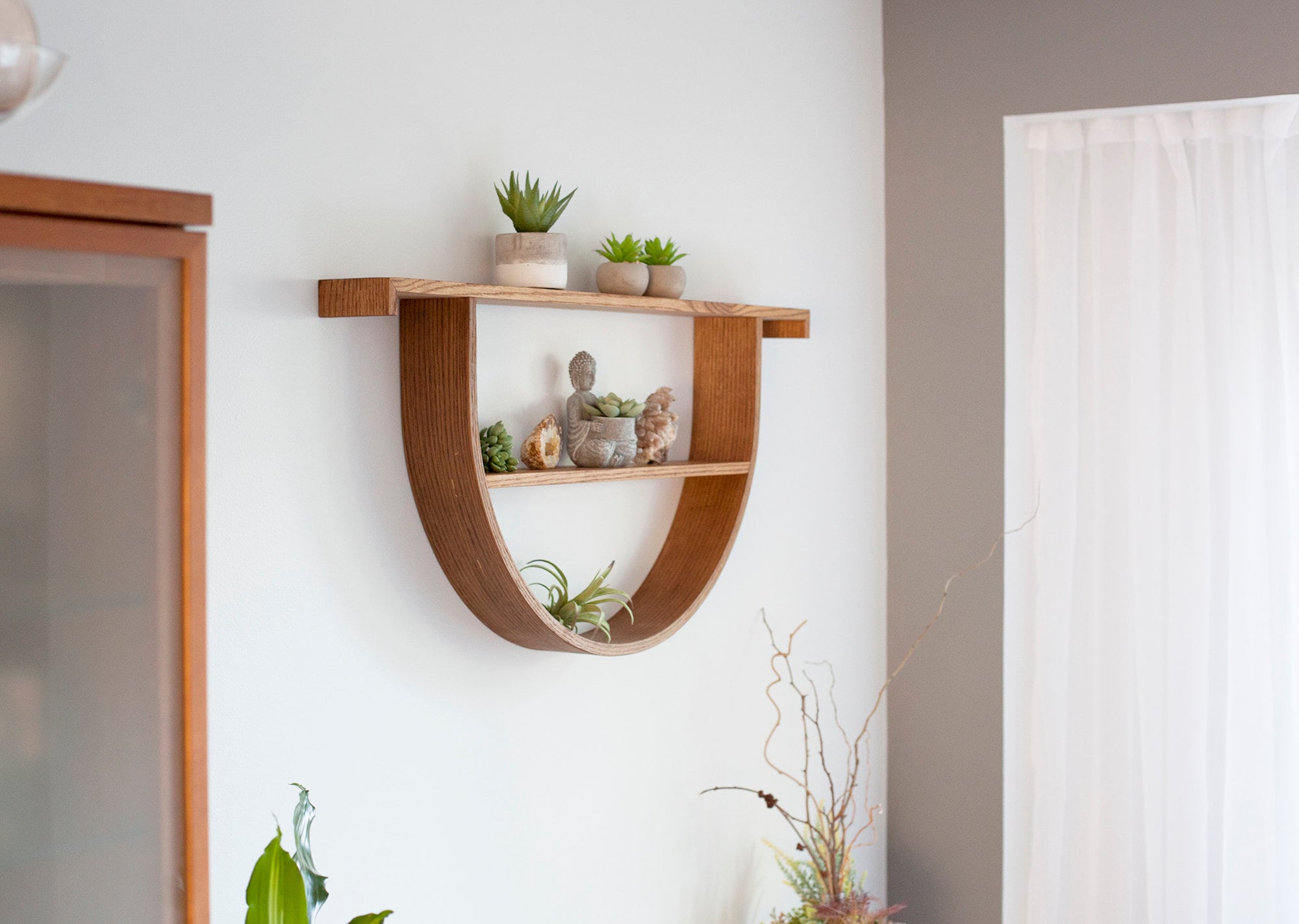 Omega Half Circle Shelf. Floating Wall Shelf. Modern Design Shelf ...