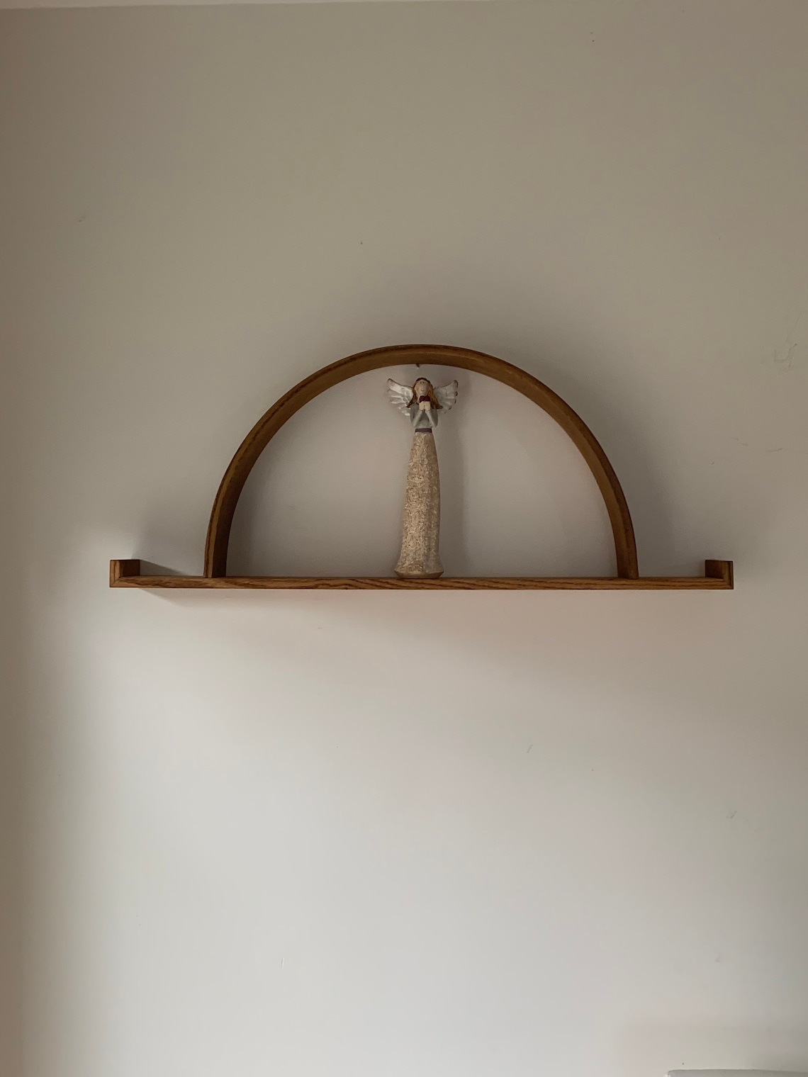 Half Circle Solid Wood Shelf. Floating Wall Shelf. Modern - Etsy