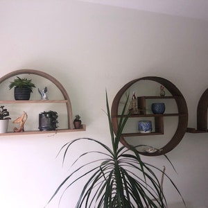 New. Smaller,omega Half Circle Shelf. Floating Wall Shelf. Modern ...
