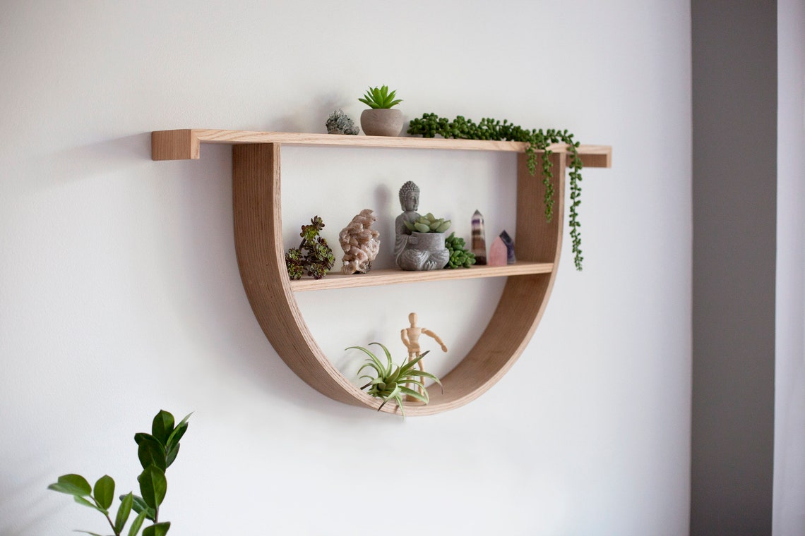 Omega Half Circle Shelf. Floating Wall Shelf. Modern Design - Etsy