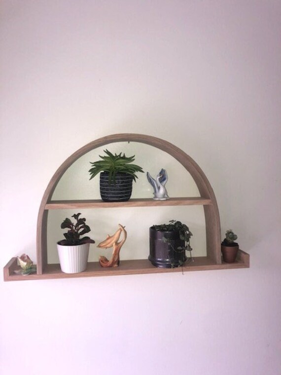 New. Smalleromega Half Circle Shelf. Floating Wall Shelf. - Etsy