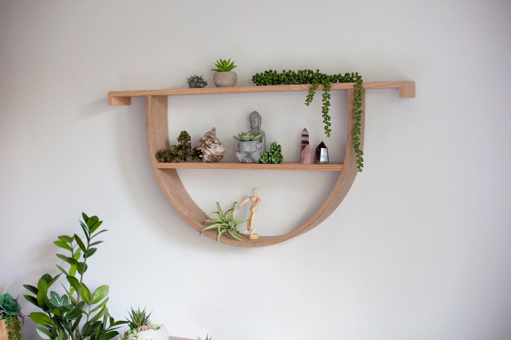 Omega Half Circle Shelf. Floating Wall Shelf. Modern Design Shelf ...
