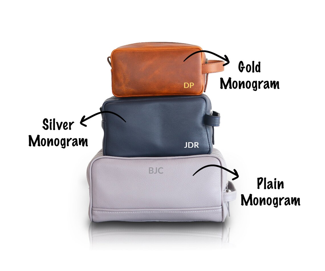Personalized Groomsmen Gift Dopp Kit Bag Customized Leather - Etsy