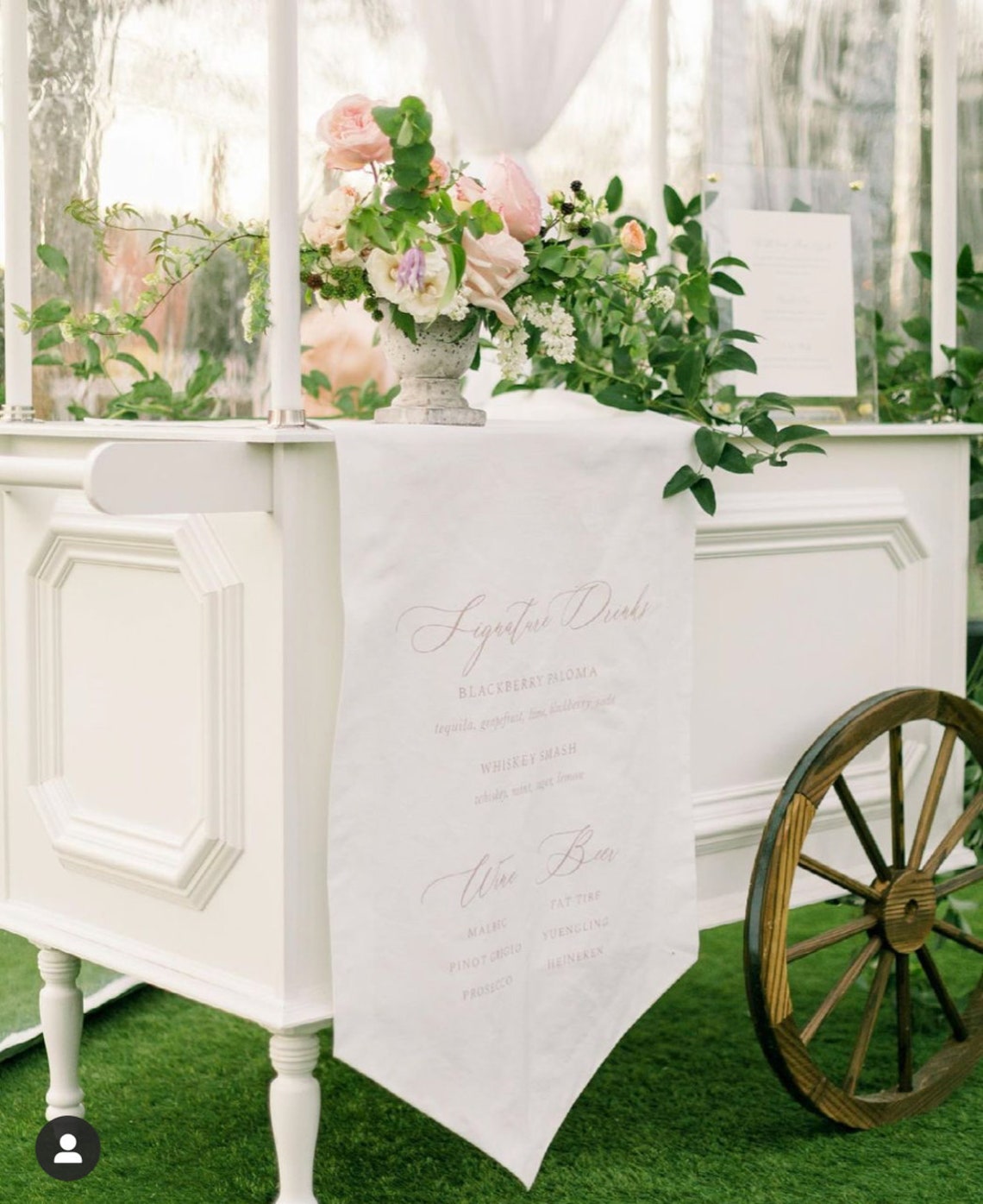 Modern Fabric Bar Sign Wedding Bar Sign Personalized Fabric - Etsy