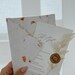 Pressed Floral Handmade Paper Envelope, Wildflower Envelope With ...