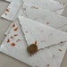 Pressed Floral Handmade Paper Envelope, Wildflower Envelope With ...