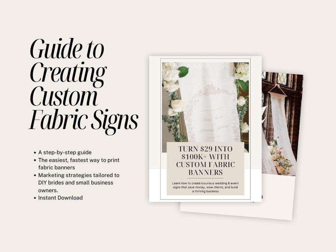 Custom Fabric Banner Course | DIY Fabric Sign Tutorial | Start Your ...