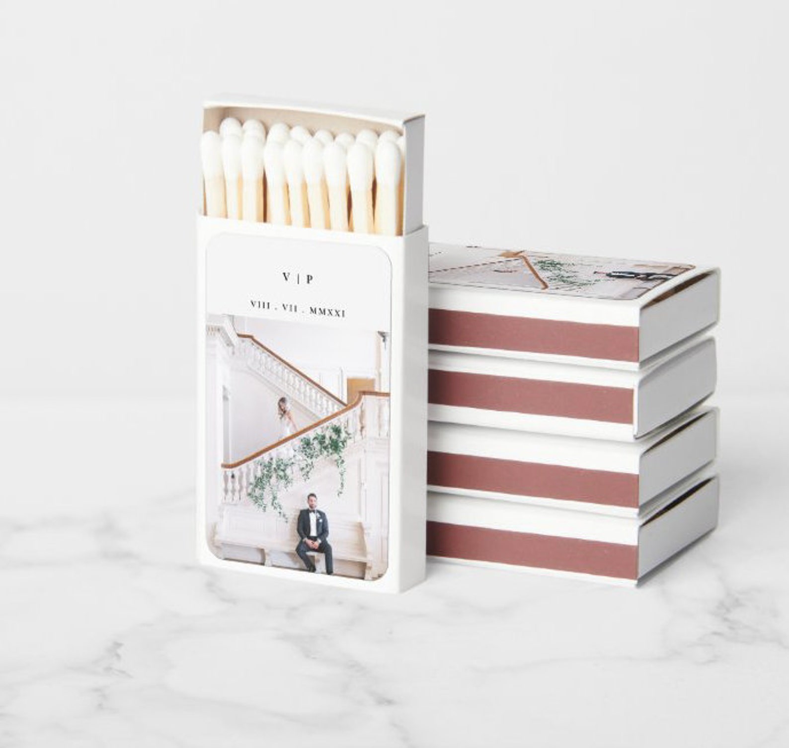 Chic Wedding Matchbox Favor Personalized Matchboxes - Etsy