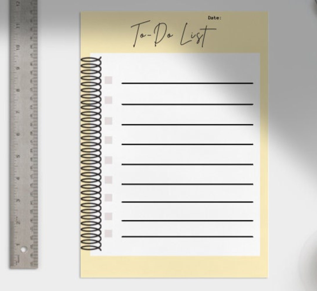 A4 To-do List Printable - Etsy