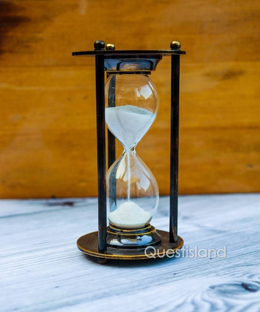 Sand Timer Hourglass Brass Hourglass Beautiful Housewarming - Etsy