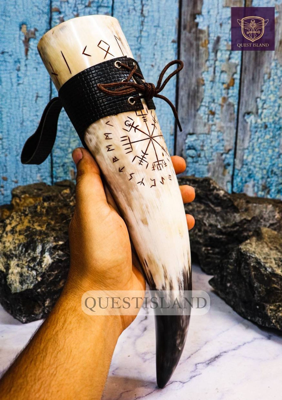 Viking Drinking Horn Royal Cup Set Genuine Handcrafted - Etsy