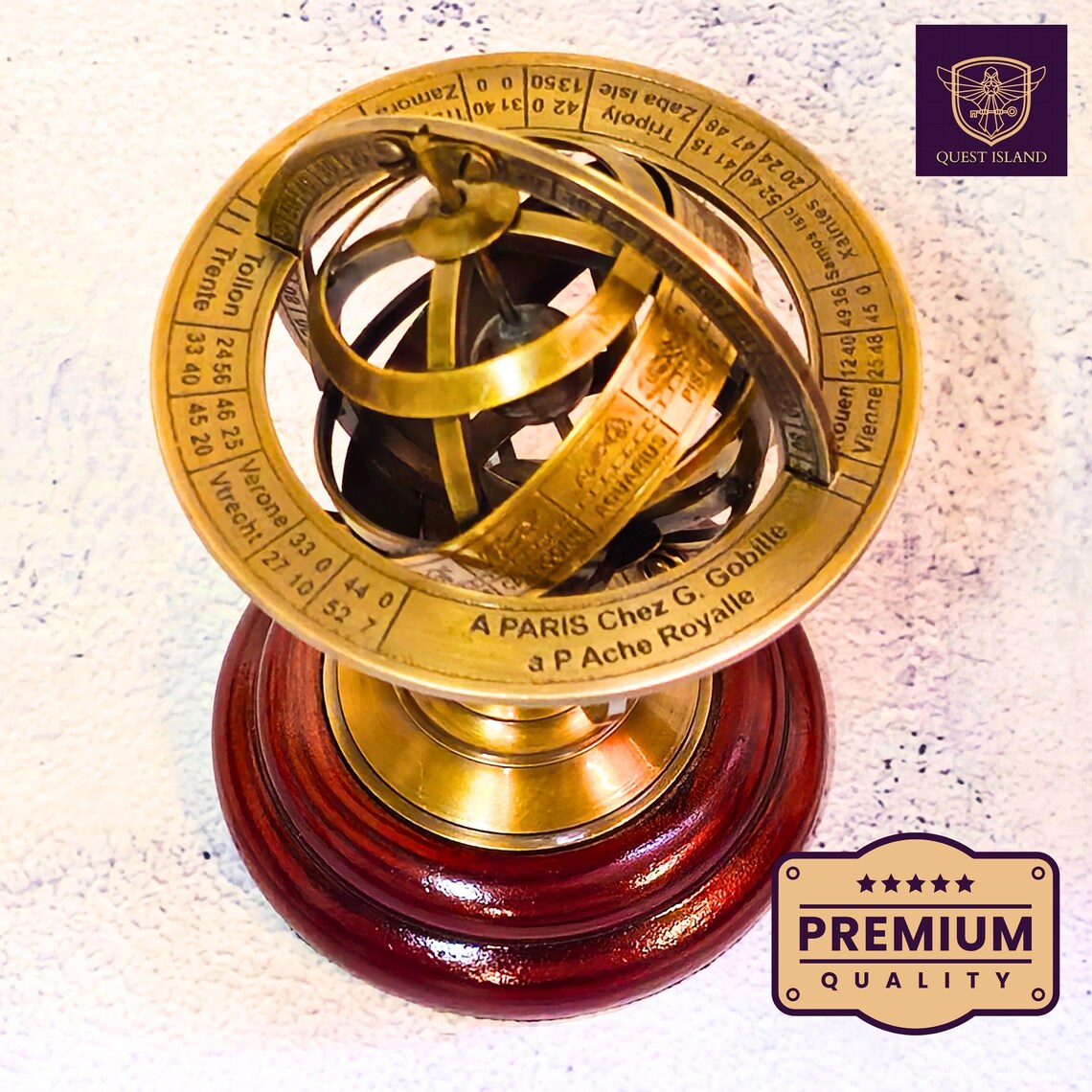 Brass Armillary Sphere Astrology Globe – Decorative Zodiac Astronomical ...