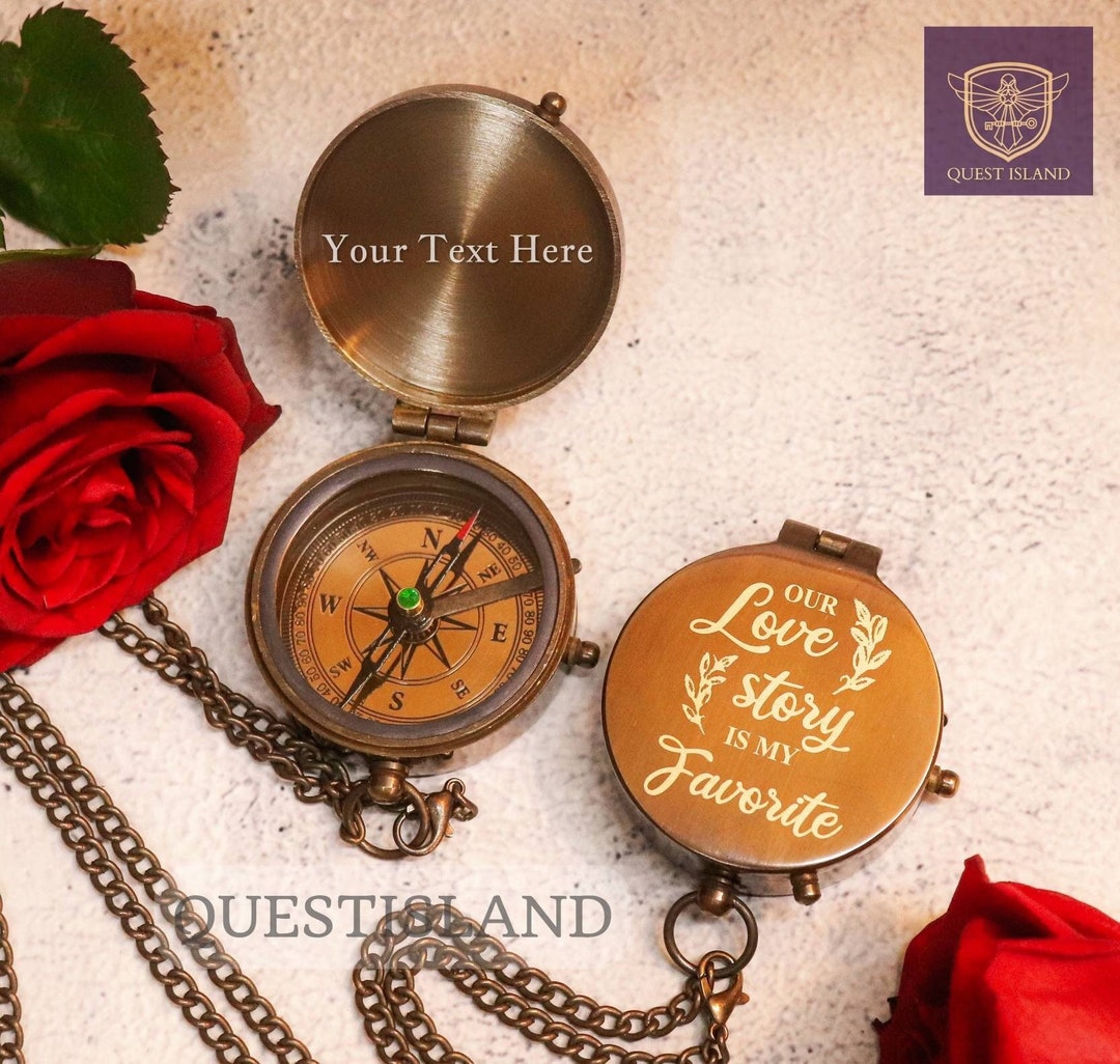 Personalised Compass, Gift for Him, Birthdays, Father's Day ...