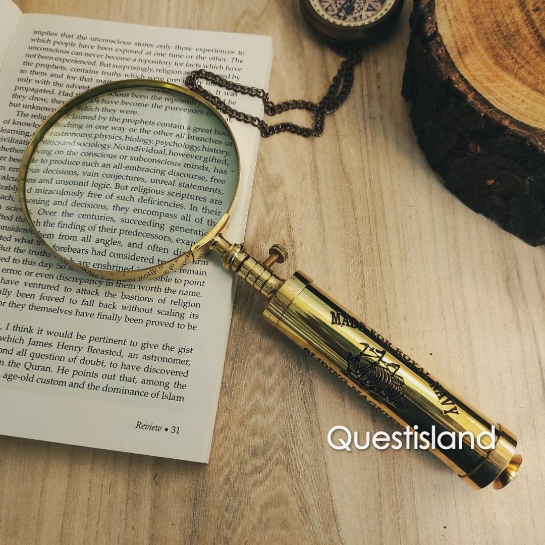Magnifying Glass Brass Made Marine Nautical Ship Sliding - Etsy