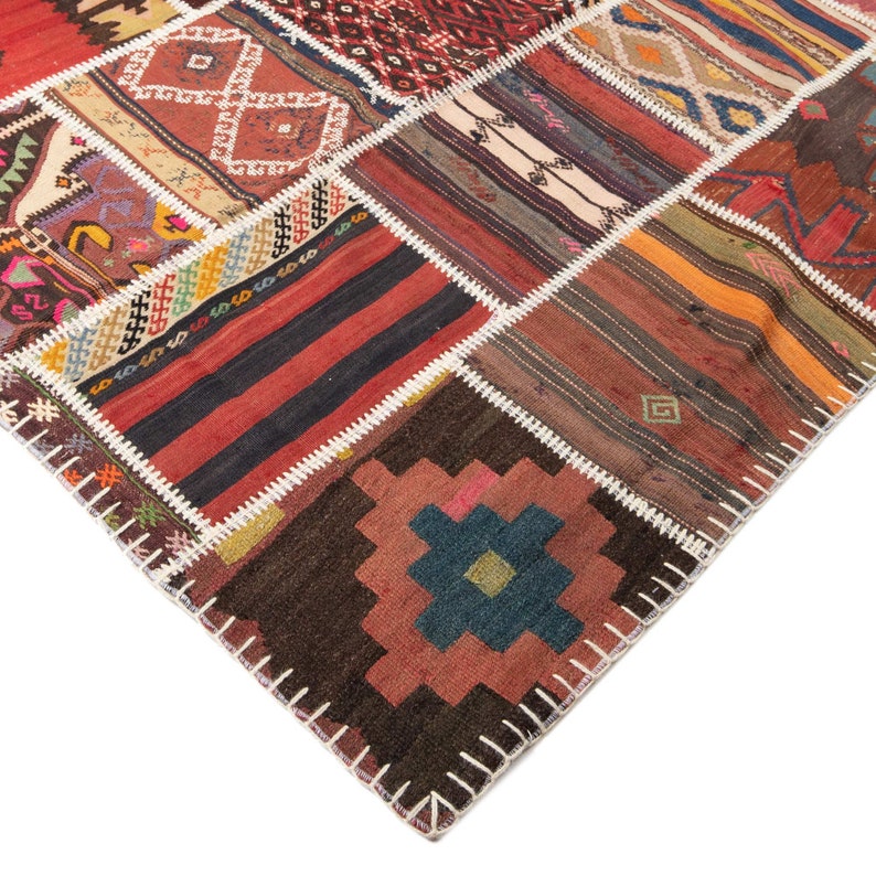 Handmade Patchwork Carpet, Made in Turkey, Authentic Village Handmade Rug - Etsy