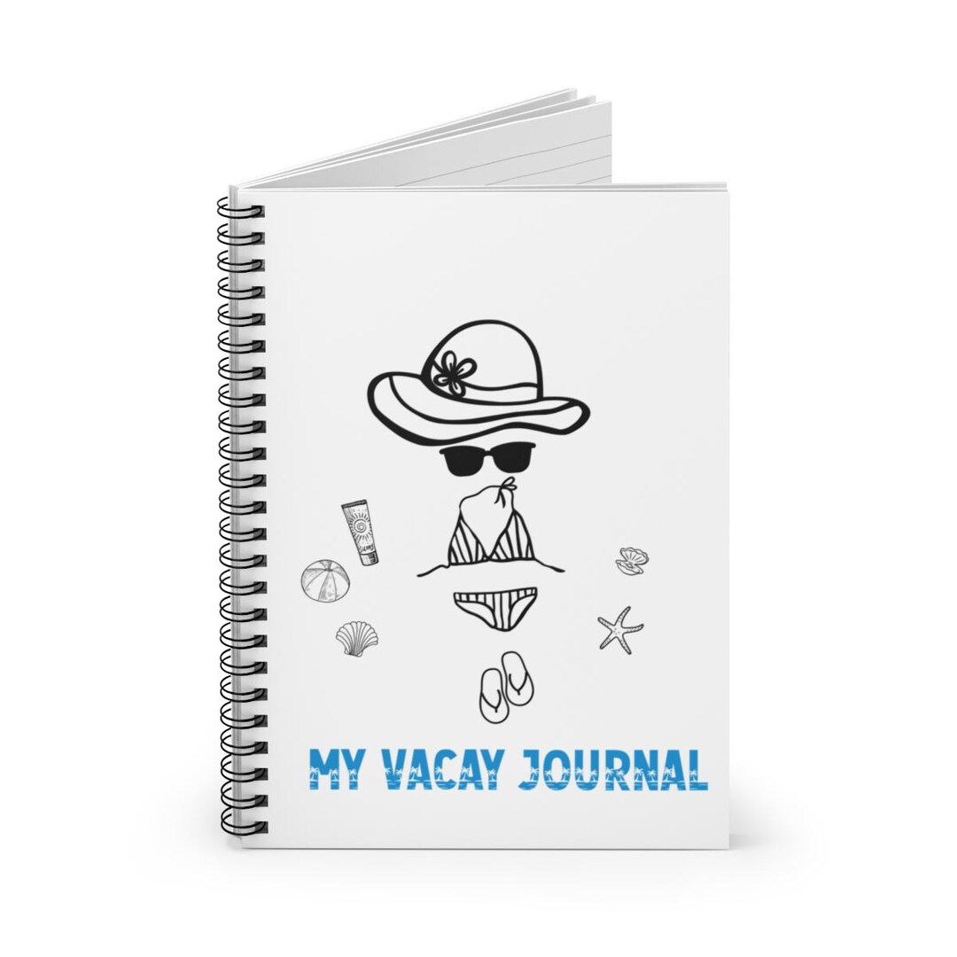 Custom Vacation Journal, Beach Travel Diary, Personalized Notebook - Etsy