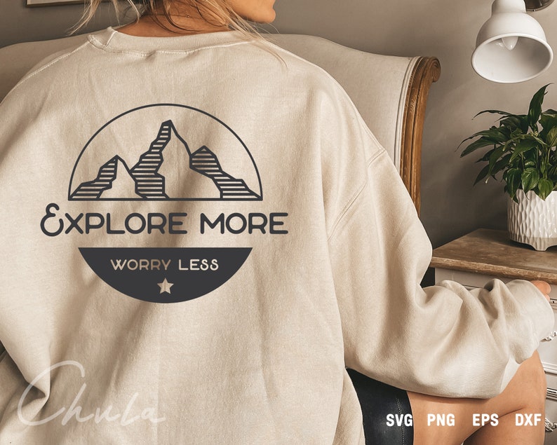 Explore More Worry Less Svg, Explore More Svg, Adventure, Outdoor ...