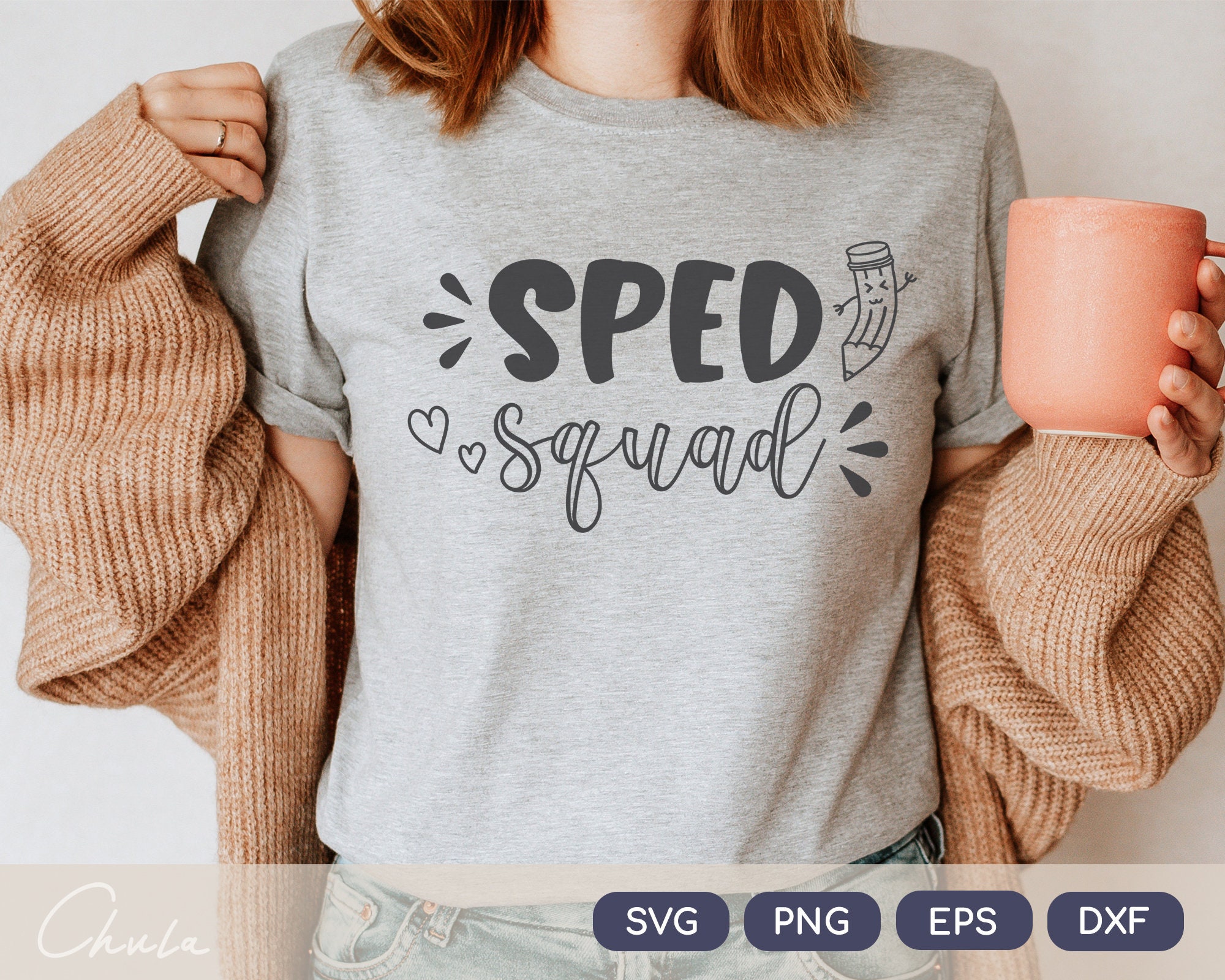 SPED Squad Svg, SPED Teacher Svg, Special Education Teacher Svg, Autism ...