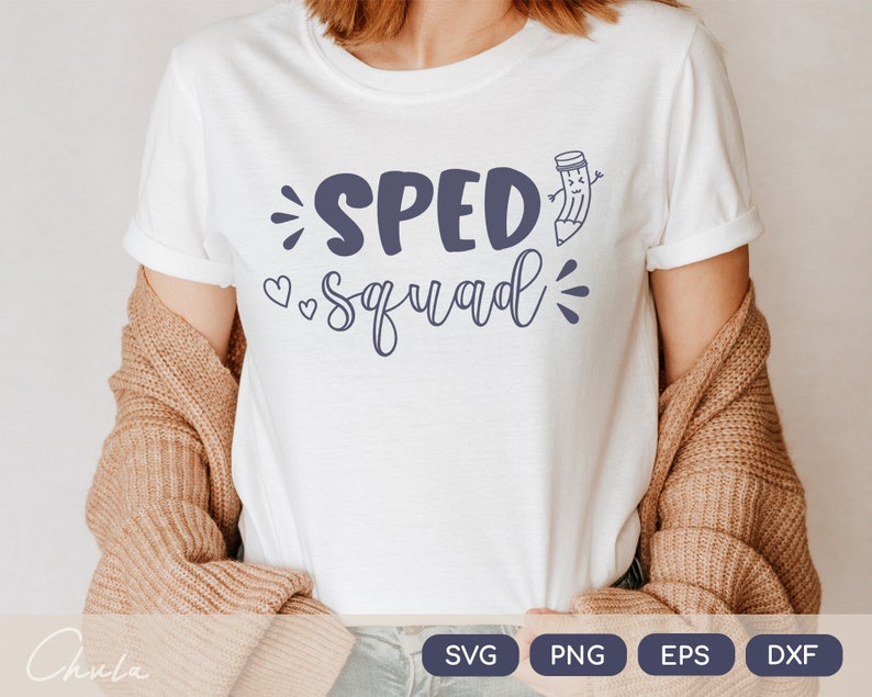 SPED Squad Svg, SPED Teacher Svg, Special Education Teacher Svg, Autism ...