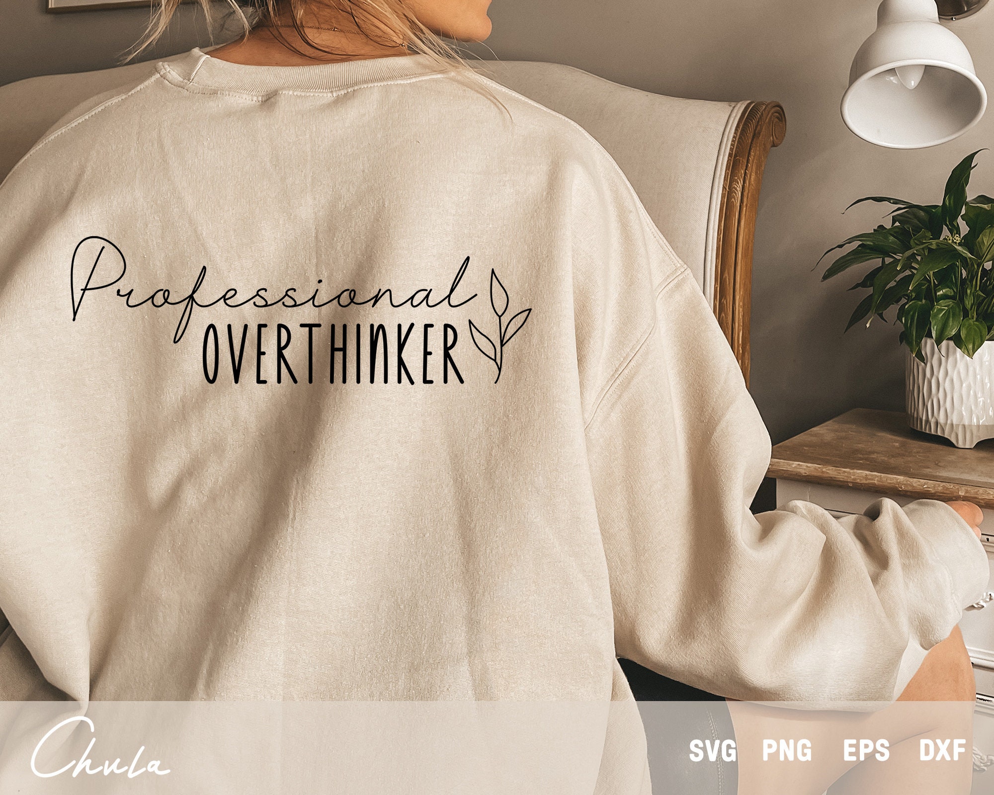 Professional Overthinker Svg, Anxiety Svg, Self Care Svg, Digital ...