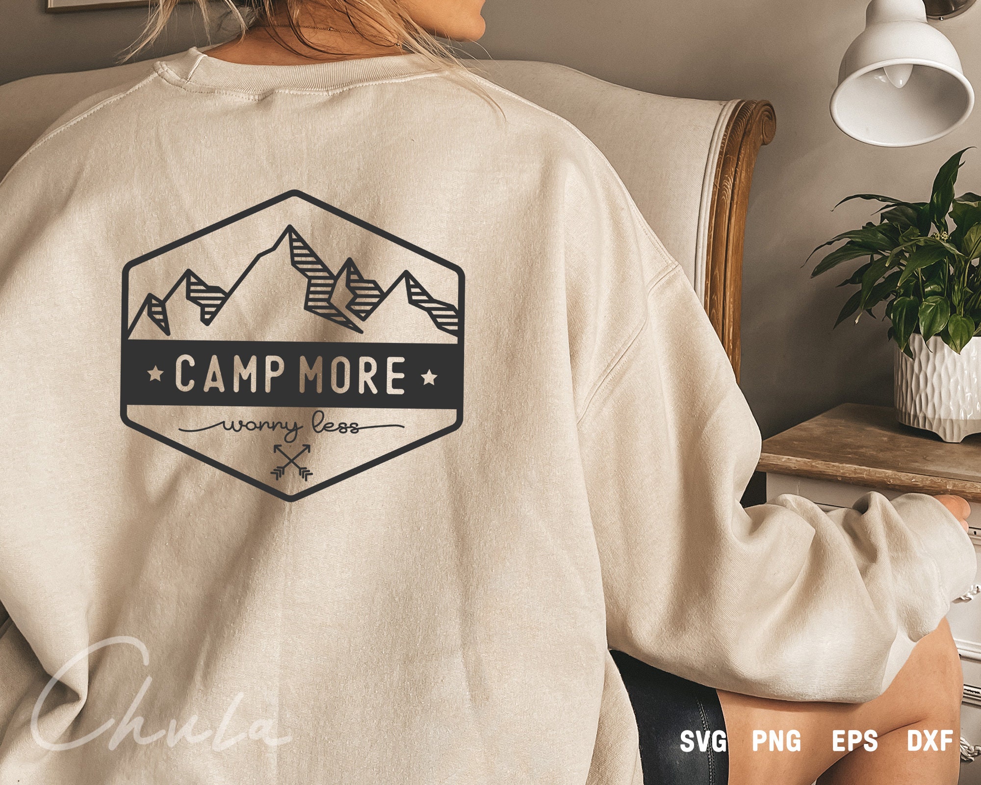 Camp More Worry Less Svg, Camping Svg, Camp More Svg, Adventure Svg ...