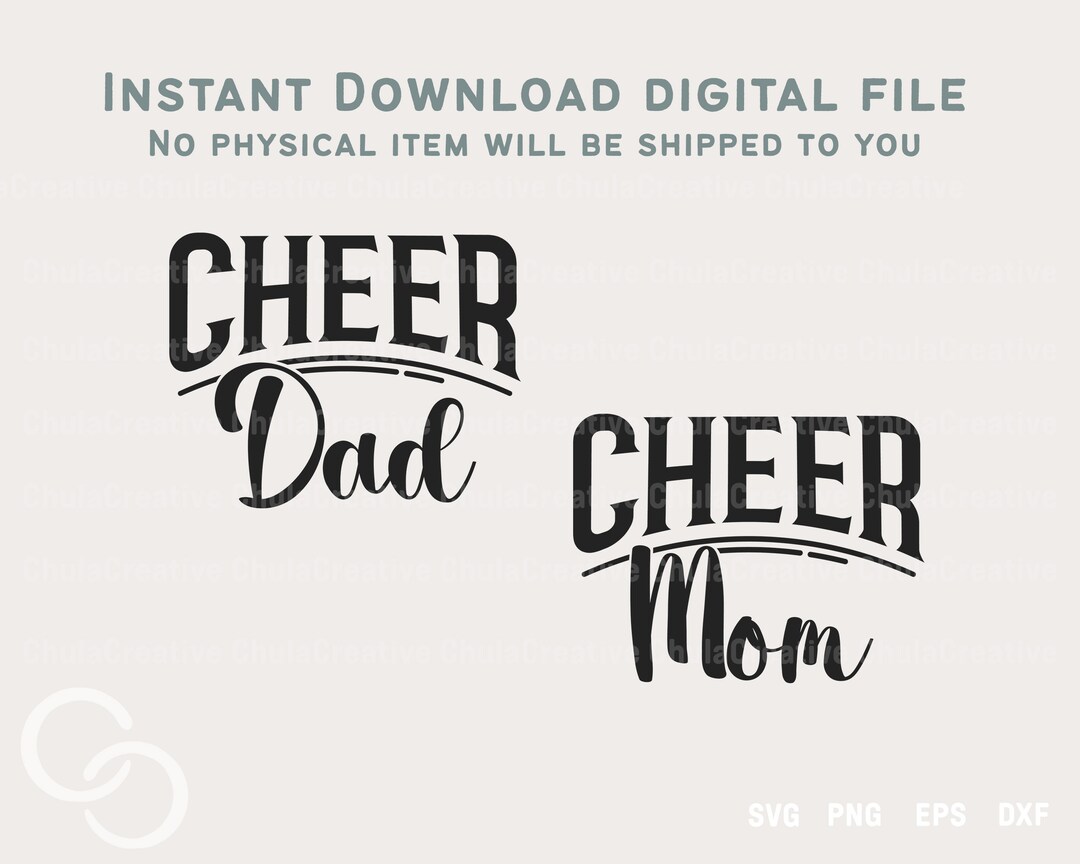 Cheer Mom, Cheer Dad, Cheer Bundle Svg, Png, Cheer Parents, Sport, Game ...