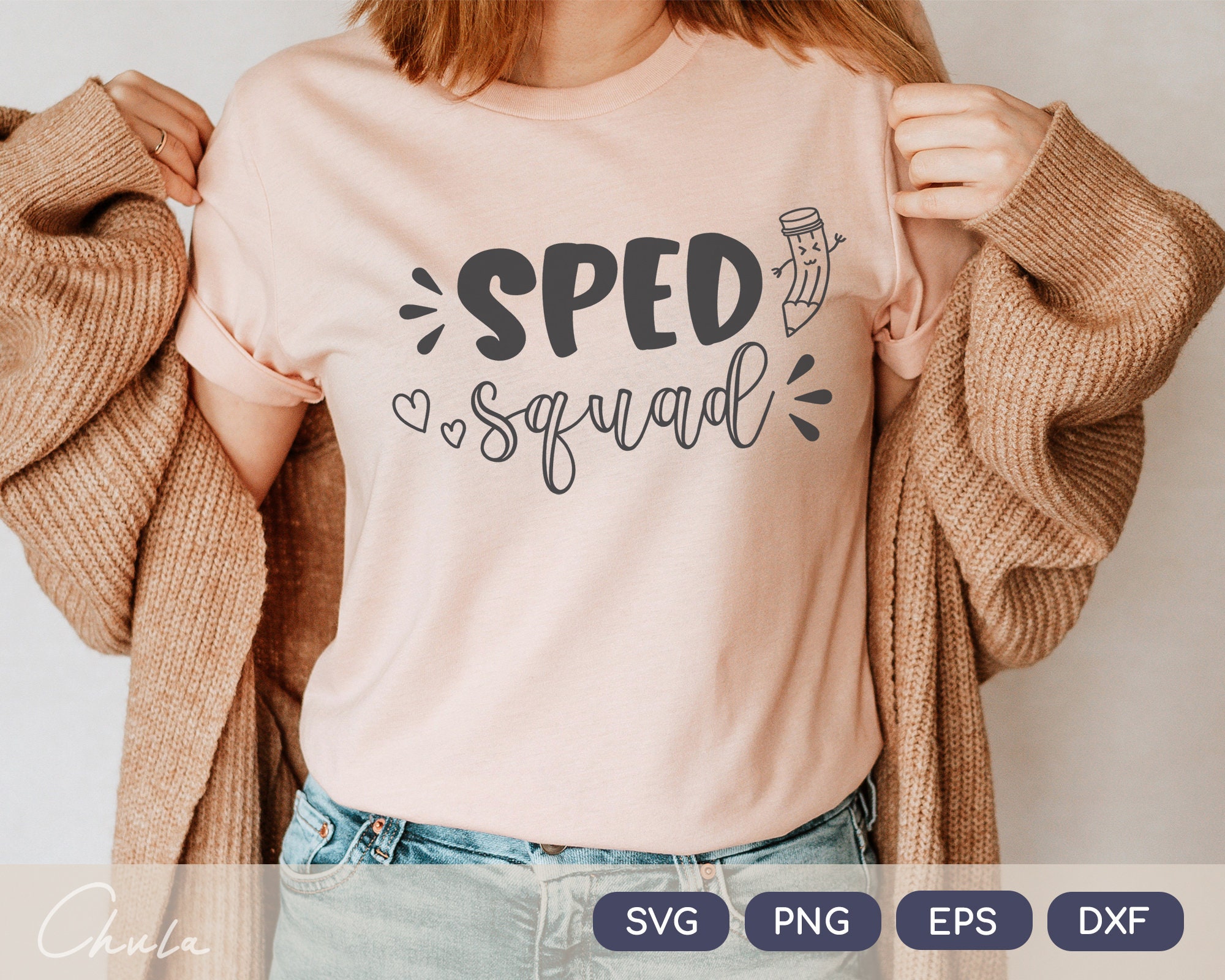 SPED Squad Svg, SPED Teacher Svg, Special Education Teacher Svg, Autism ...