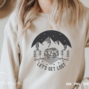 Let's Get Lost Svg, Get Lost Svg, Outdoor, Adventure, Digital Download ...
