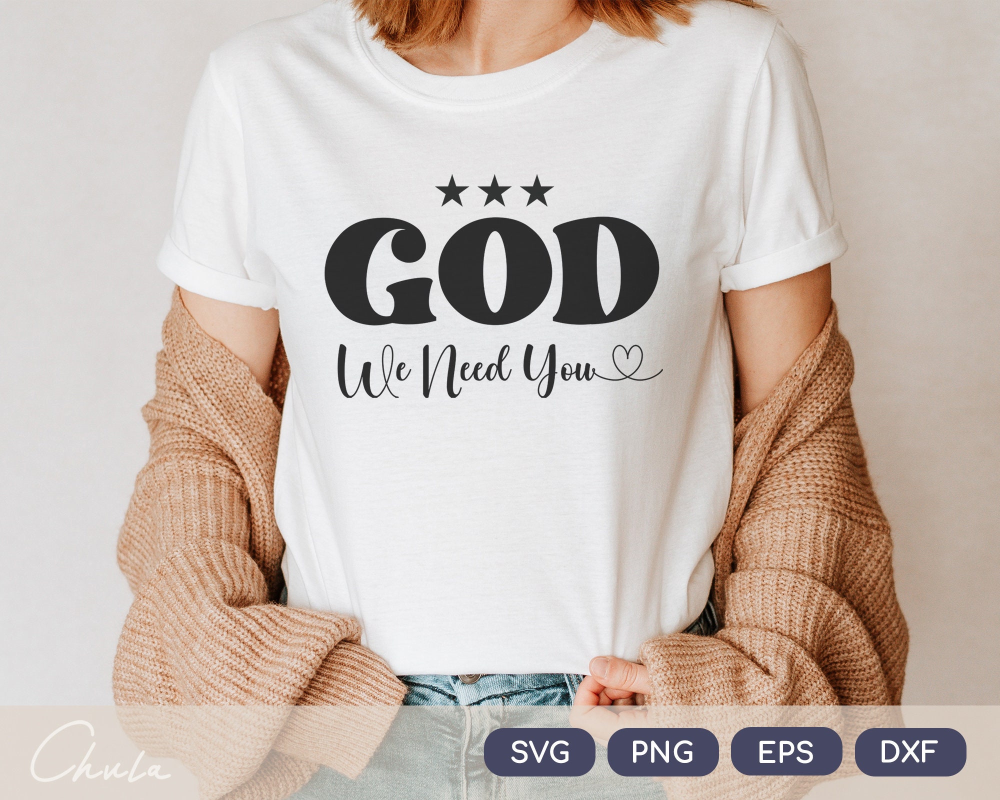 God We Need You Svg, Christian Quote Svg, Digital Download, Cricut and ...