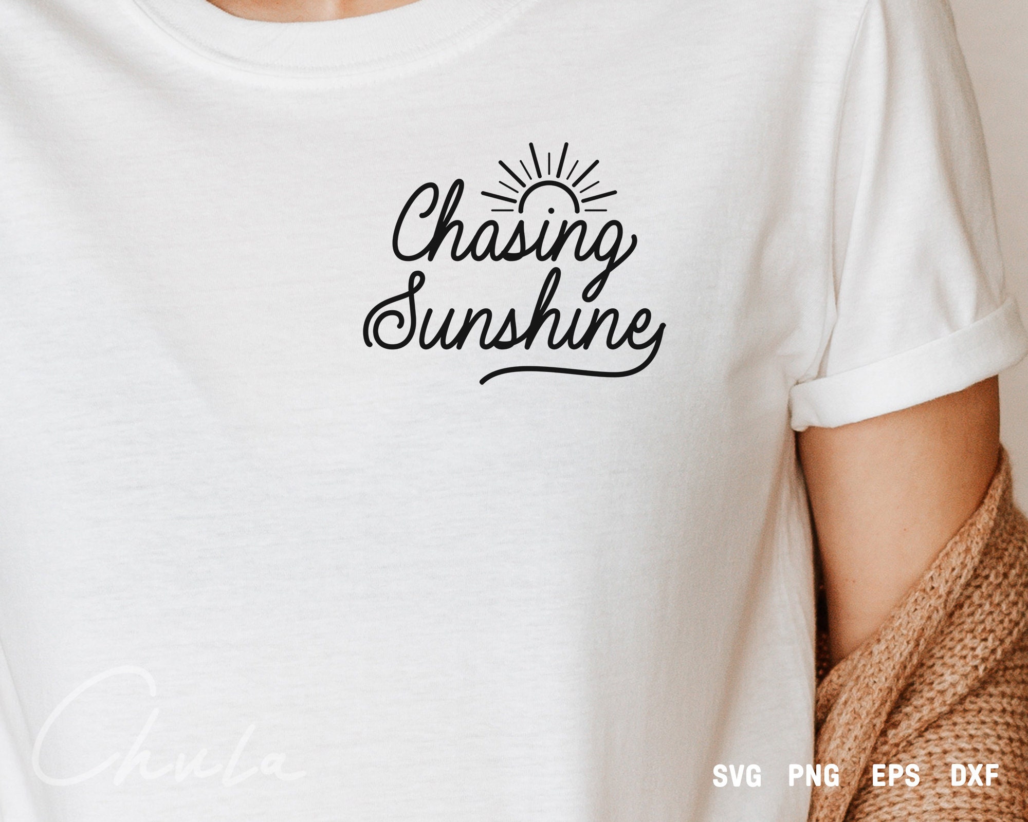 Chasing Sunshine Svg, Summer Svg, Inspirational Svg, Vacation Svg ...