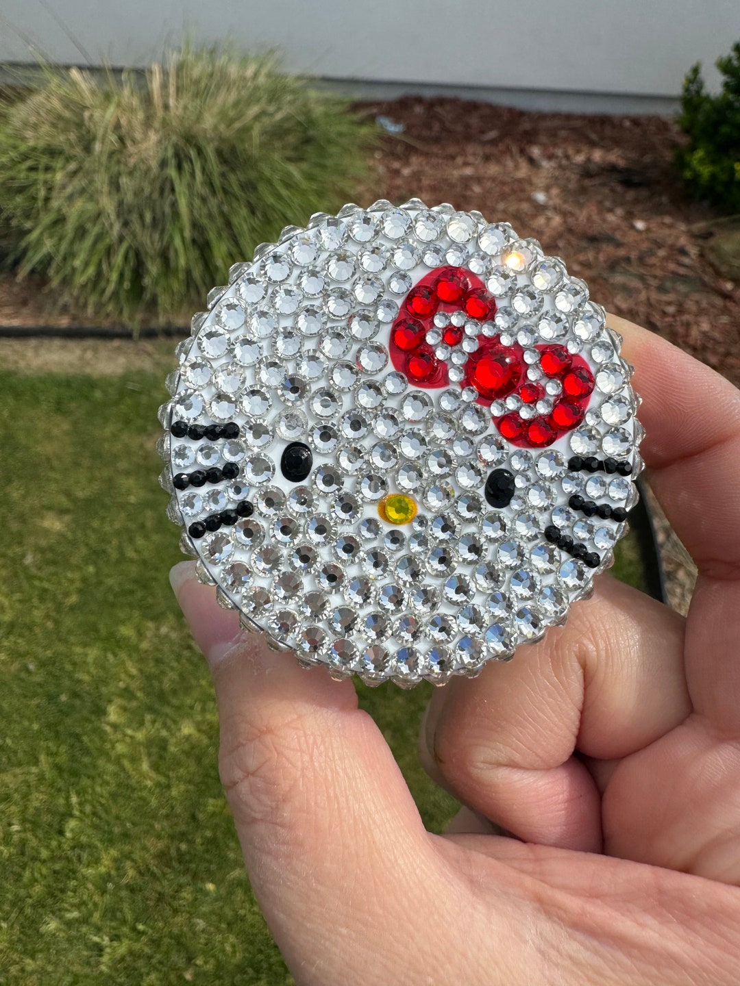 HELLO KITTY BLING Empty Cream Case Clear Color, Hello Kitty Case, Hello ...