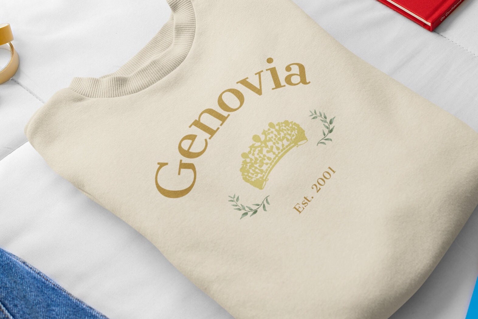 GENOVIA PRINCESS DIARIES Inspired Crewneck, Princess Diaries Genovia ...