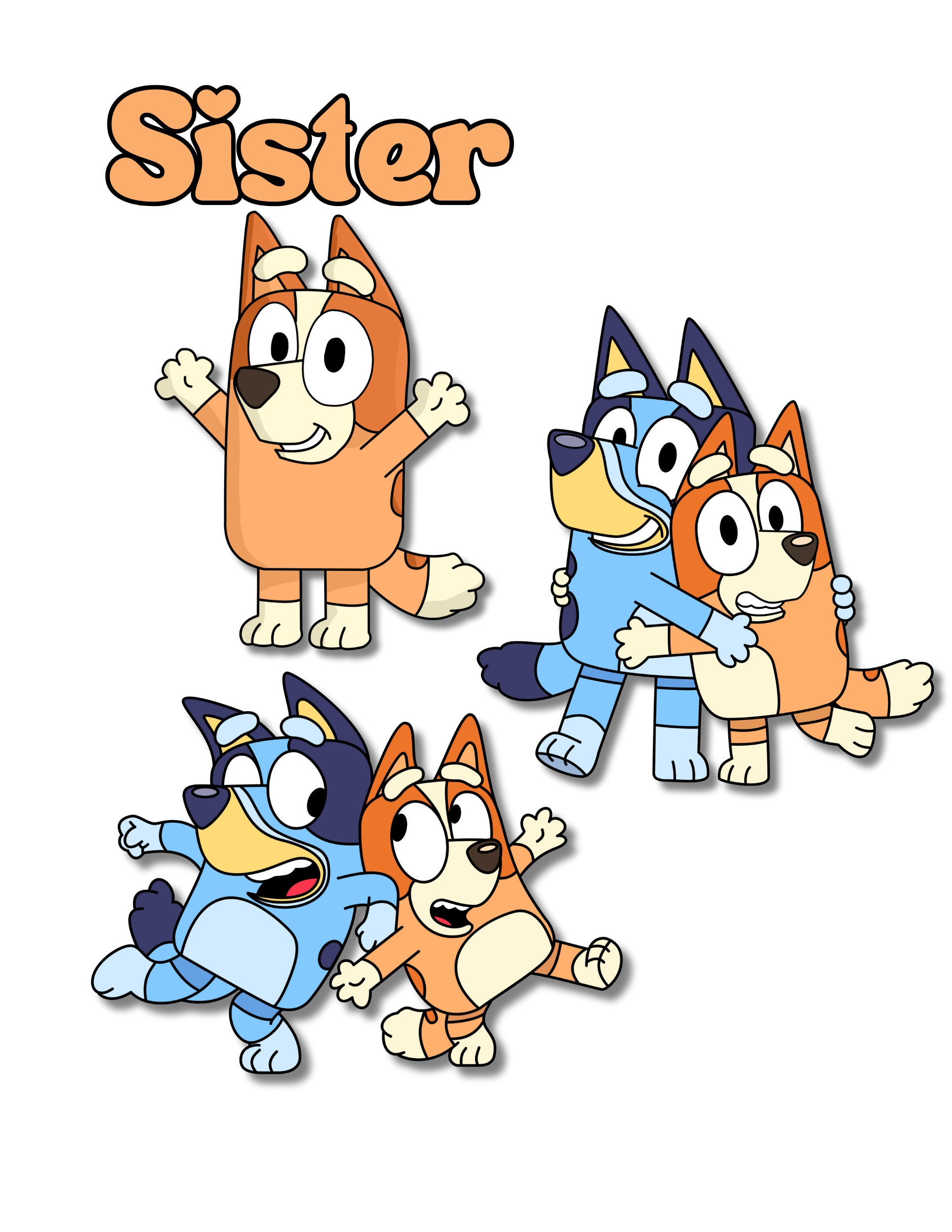 Ultimate Bluey Bundle Formatos PNG PDF Úselo para Cricut, haga sus ...