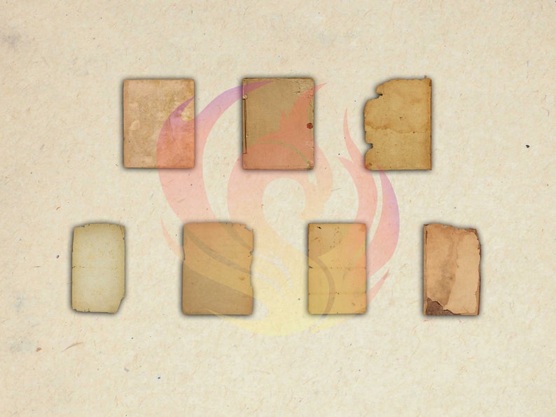 Vintage Grunge Edge Digital Papers, Aged Distressed Texture Backgrounds ...