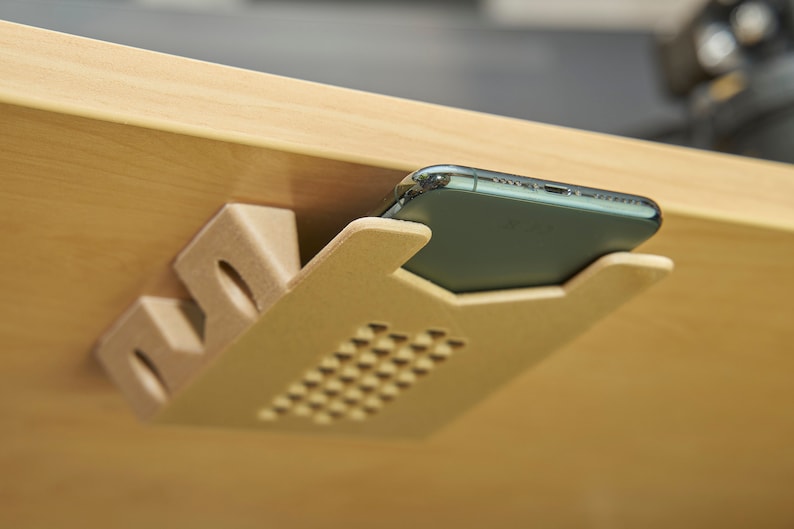 Hidden Under Desk Phone Holder | Under Desk Phone Mount - Etsy