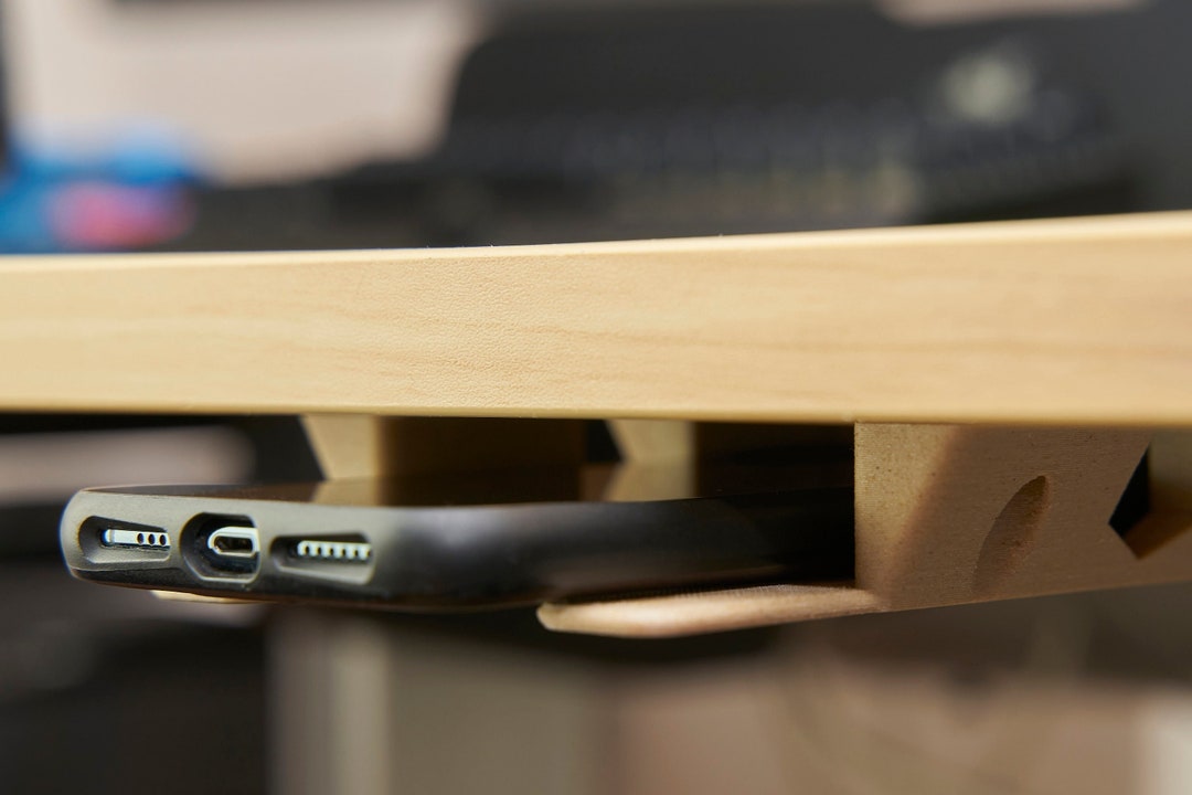 Hidden Under Desk Phone Holder | Under Desk Phone Mount - Etsy