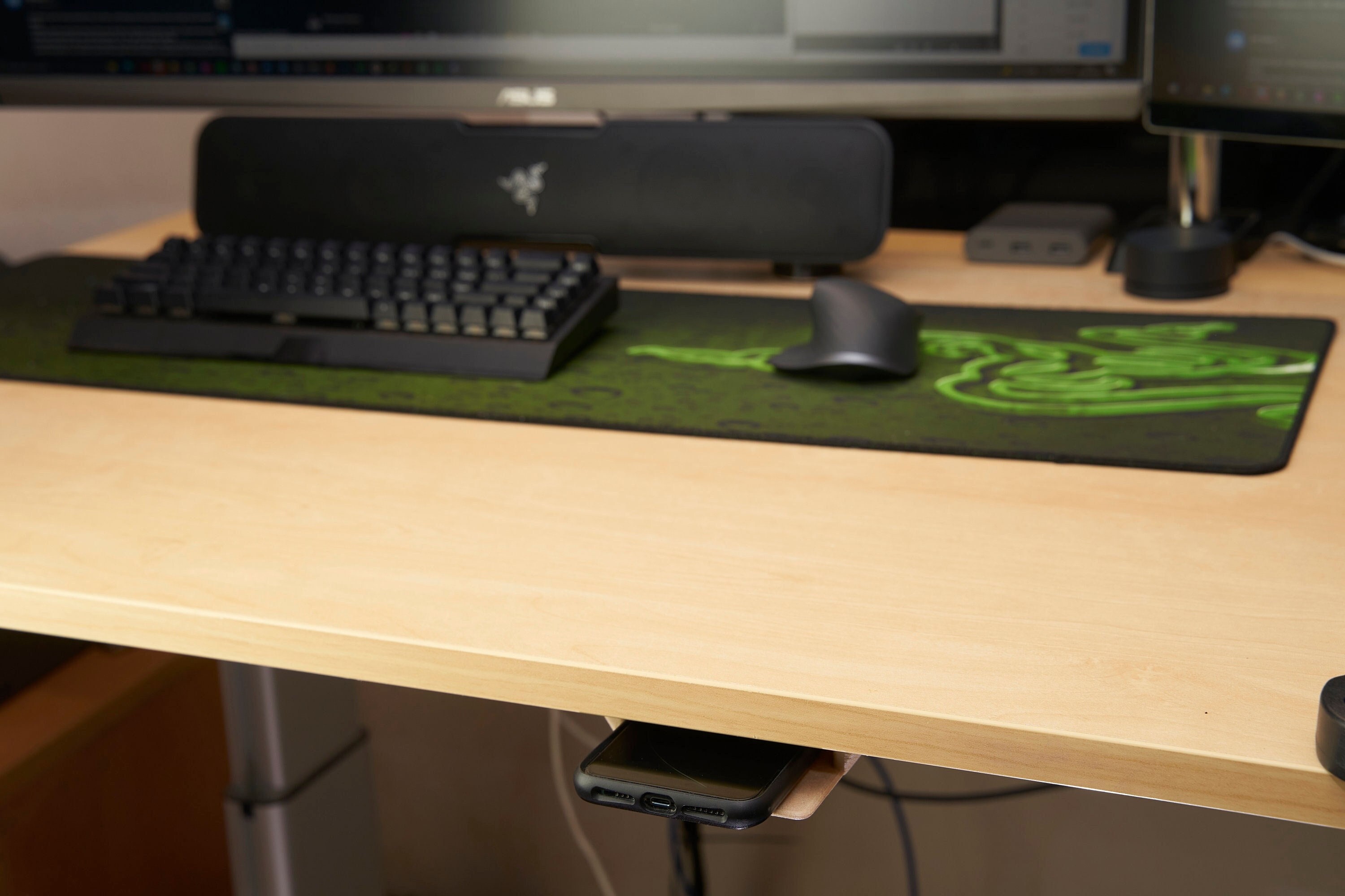 Hidden Under Desk Phone Holder | Under Desk Phone Mount - Etsy Australia