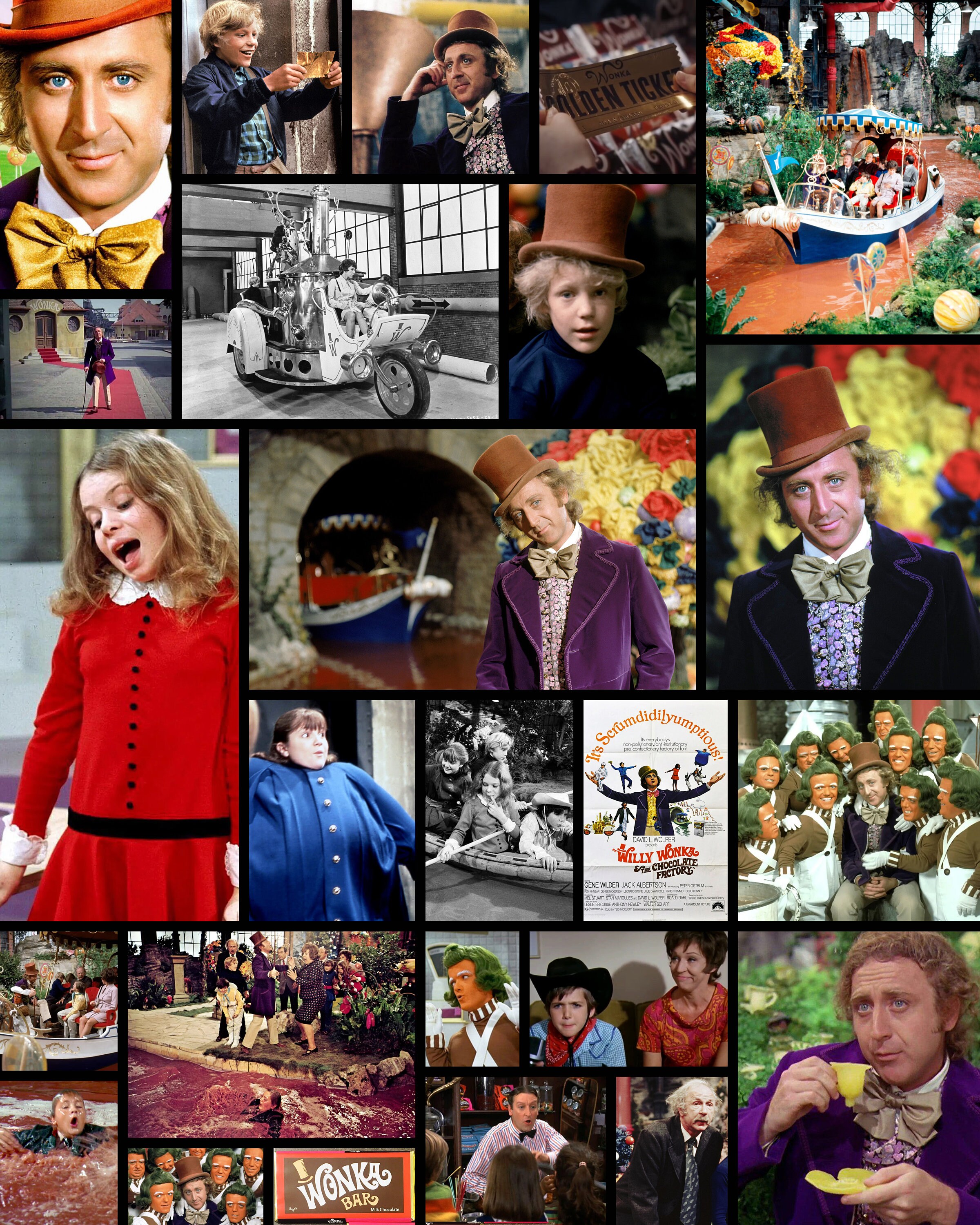Willie Wonka Retro Poster Retro Wall Art Print Instant - Etsy