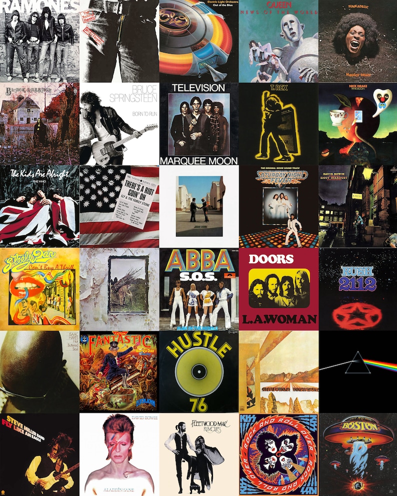 70s Vinyl Album Cover Poster Music Wall Art Print Instant - Etsy