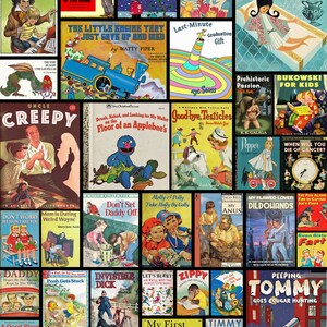 Bad Book Covers Poster, Retro Wall Art Print, Instant Download, Indie ...
