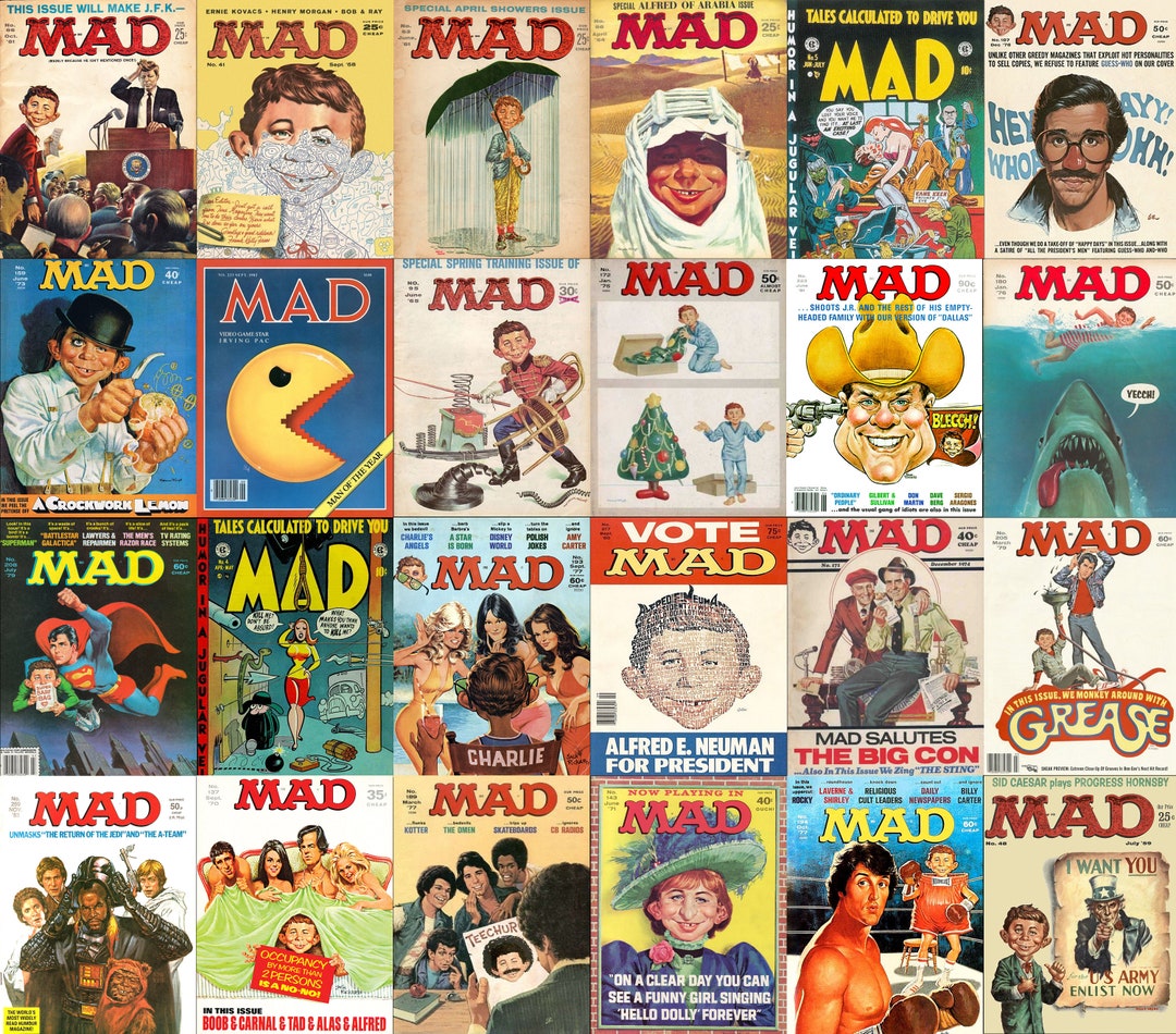 Mad Magazine Retro Poster, Retro Wall Art Print, Instant Download ...