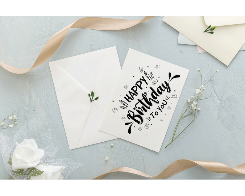 Happy Birthday SVG Party Sign Birthday Card Printable - Etsy