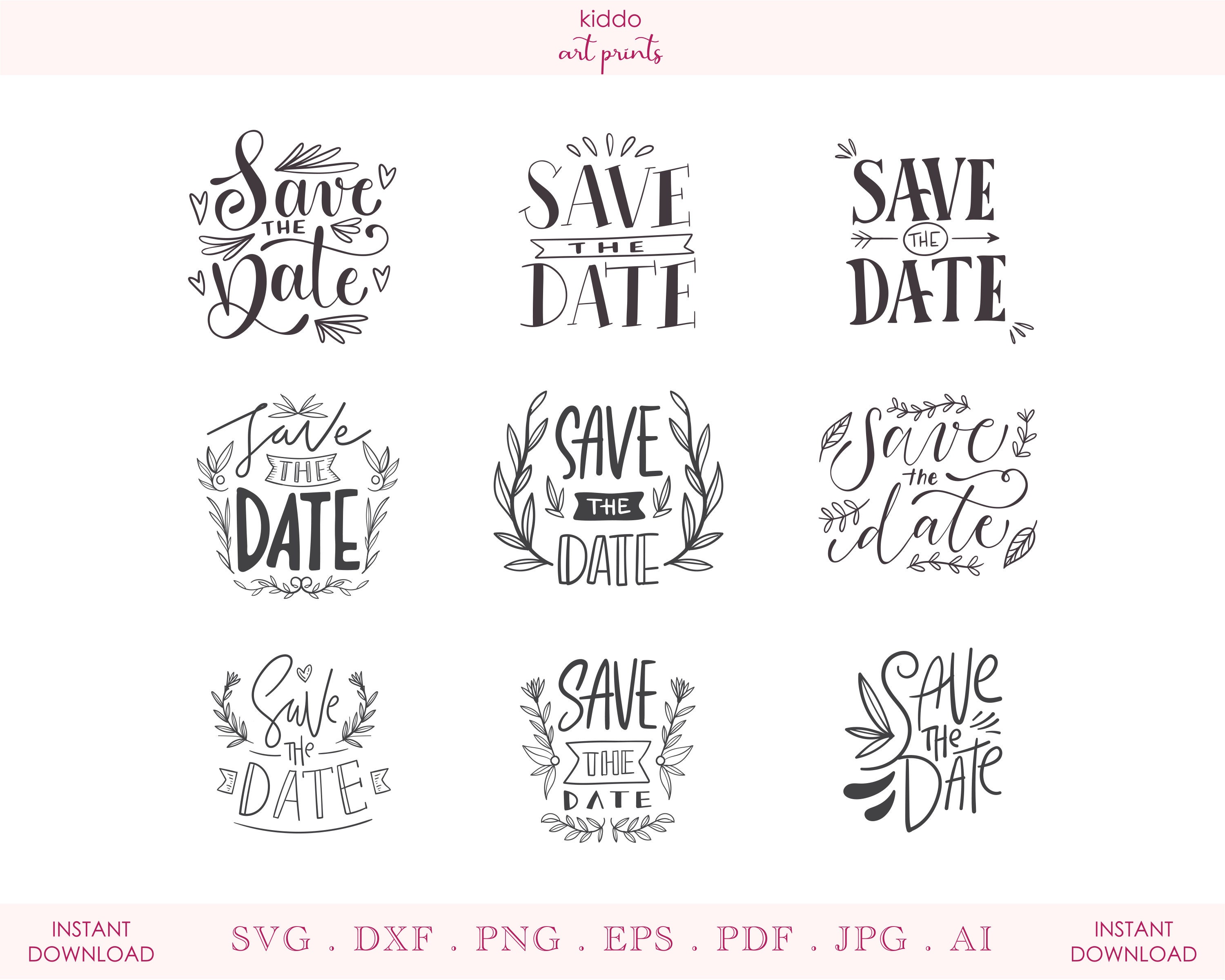 Save the Date SVG, Gratitude SVG, Save the Date Sign, Wedding SVG ...