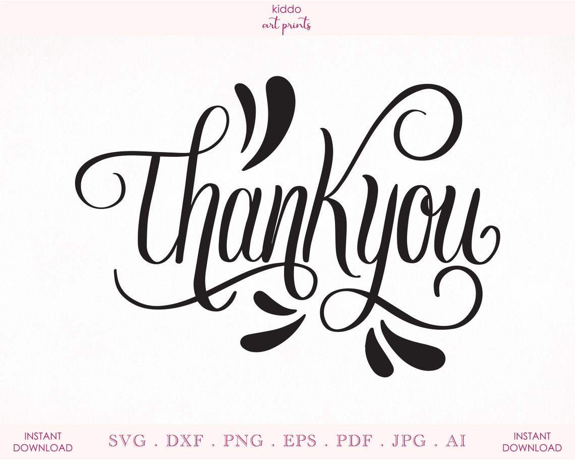 Thank You SVG Gratitude SVG Thank You Sign Wedding Thank - Etsy