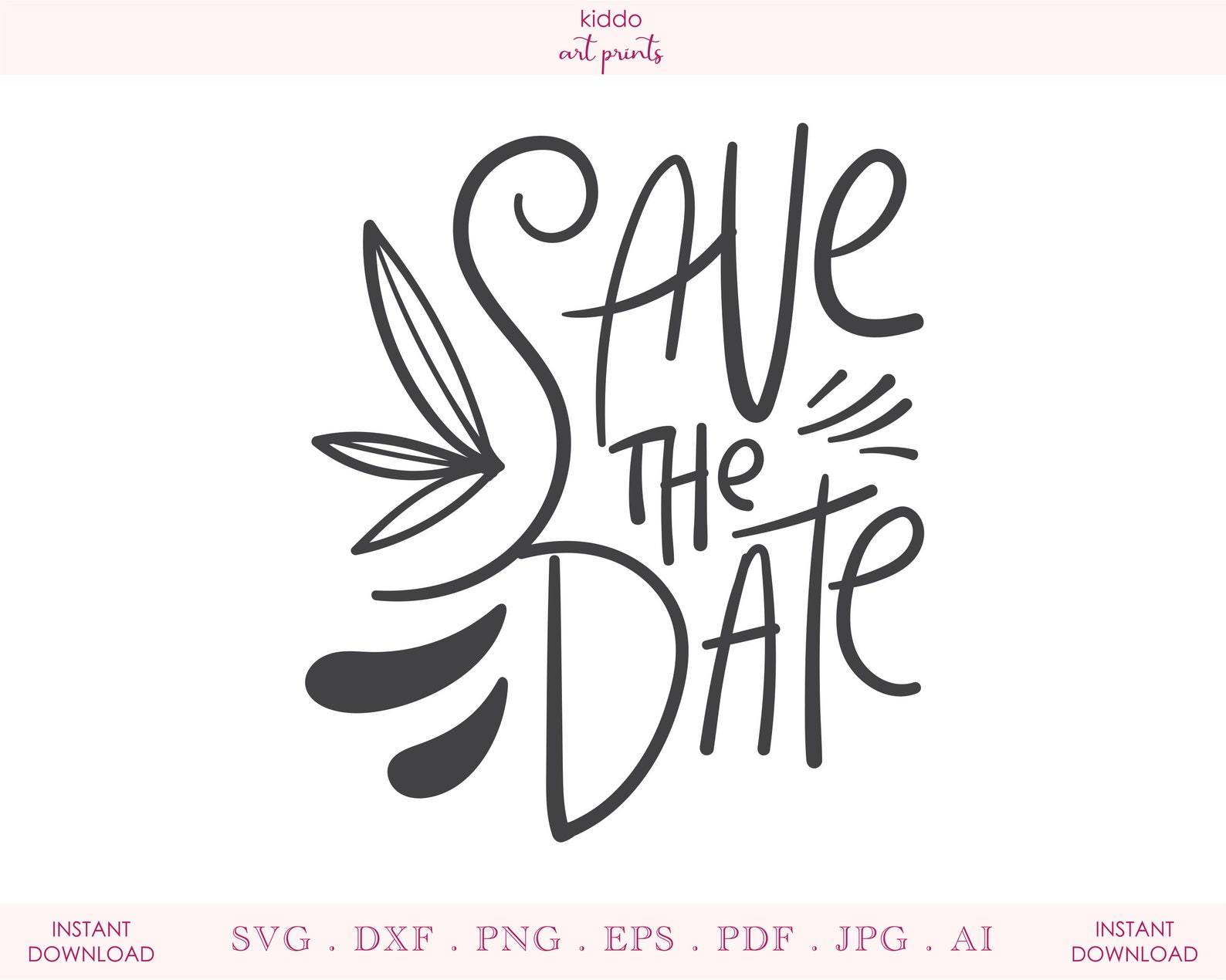 Save the Date SVG Gratitude SVG Save the Date Sign Wedding SVG ...