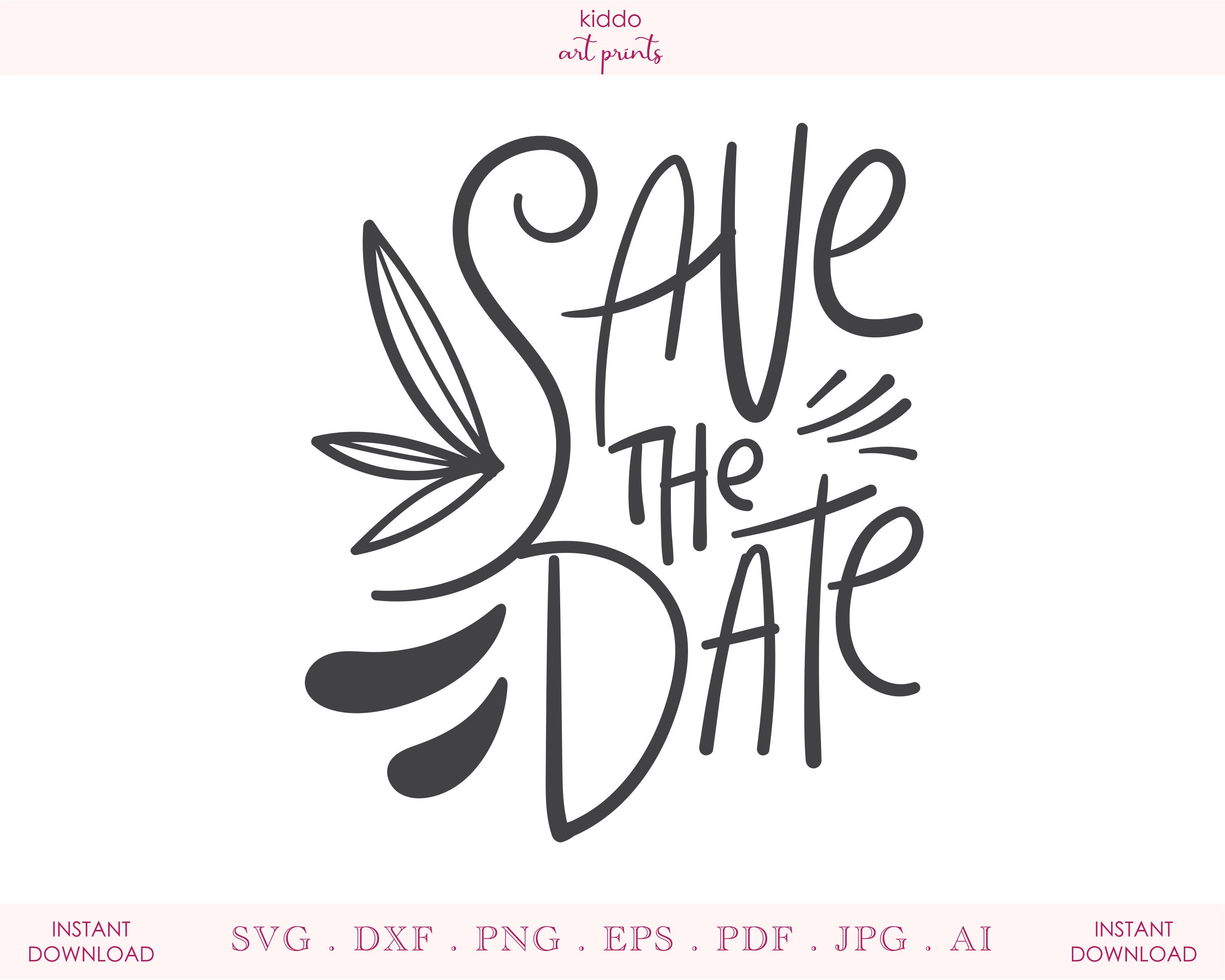Save the Date SVG Gratitude SVG Save the Date Sign Wedding SVG ...