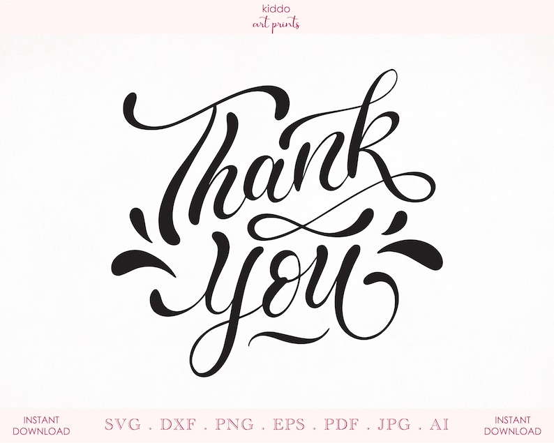 Thank You SVG, Gratitude SVG, Thank You Sign, Wedding Thank You SVG ...